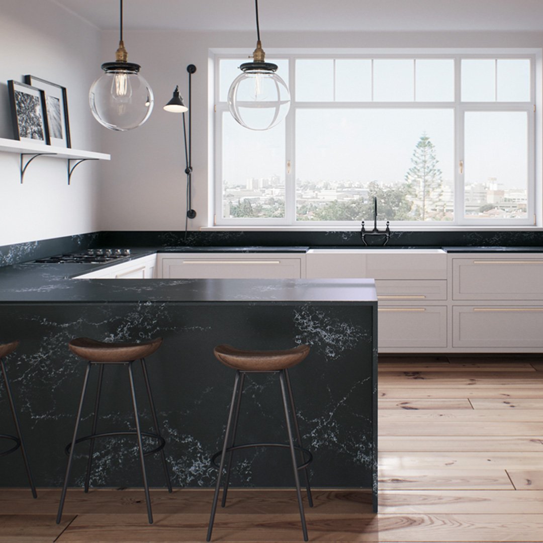 Discover The Mystic Beauty Of Black Kitchen Worktops